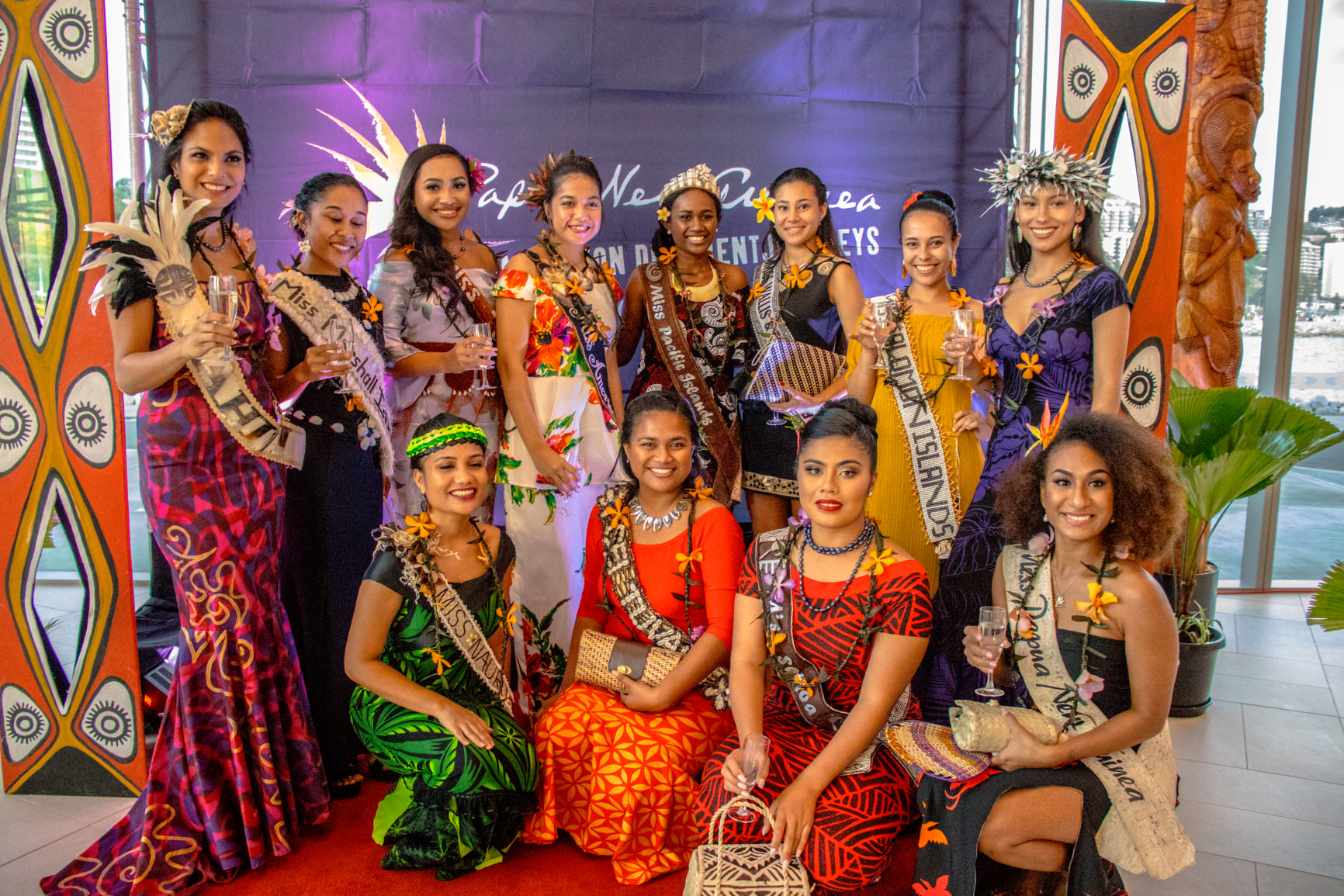 2019 Miss Pacific Islands Pageant Float Parade All Set | Papua New Guinea